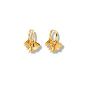 JAREDJAMIN Petali Click-top Hoop Earrings - Gold