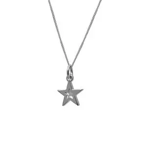 EDGE ONLY Mini Megastar Pendant Necklace - Silver