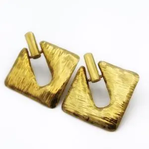 LALA SALAMA Pepo Square Earrings