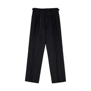 ELUNE MODE Wool Gabardine Trousers - Black