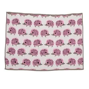 In2green Baby Cotton Knit Blanket Hedgehog - Pink