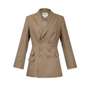 VAN BRUSSEL Alessandro Checked Blazer