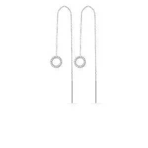 SPERO LONDON Circle Drop Earring Sterling