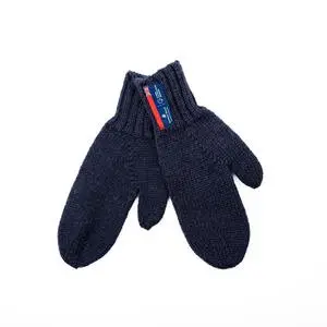 ARTHUR BEALE Maritime Wool Mittens - Blue