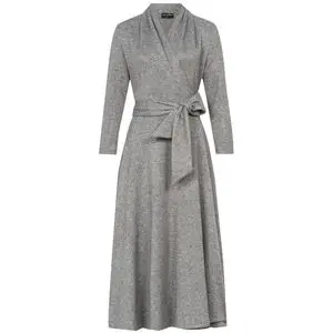 Knit Midi Wrap Dresses