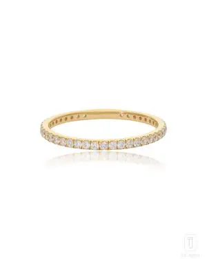 THE JEWELZ The Jewelz Stellar Line Classic Eternity Ring Silver/gold/yellow