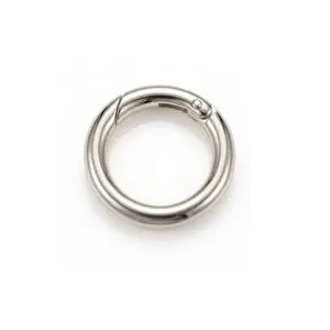 JAREDJAMIN White Bronze Circular Clicker Clasp