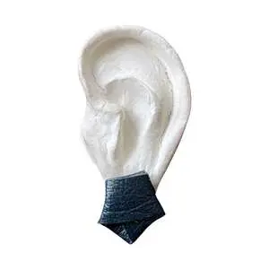 LONDON ATELIER BYPRODUCT Origami Leather Stud Earrings - Blue