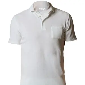 Jacques Zolty Pierre Terry Cotton Polo - White