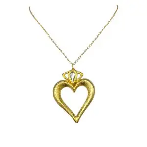 EYECONIC BY SAMAR AJRAM Heart Pendant Necklace - Gold