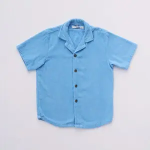 LITTLE MARINER Coastal Terry Shirt - Blue