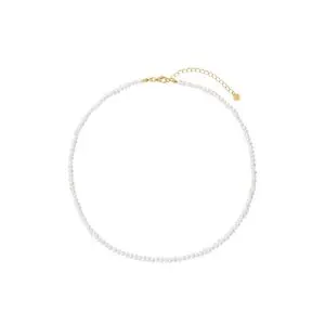 VANCHI Celia Micro Freshwater Pearl Choker Necklace - Gold