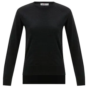 PERALUNA Vanessa Slit Detailed Asymmetric Pullover