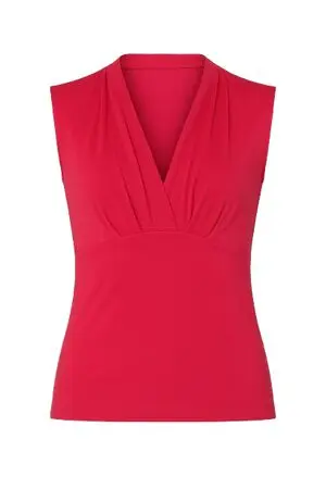 CONQUISTA Sleeveless V-neck Top