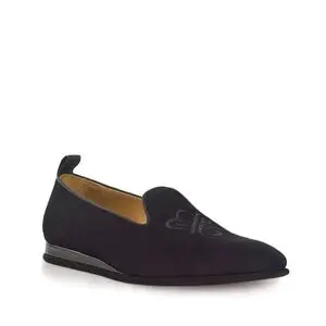 MARIANO SHOES Suede Lounge Slipper - Black