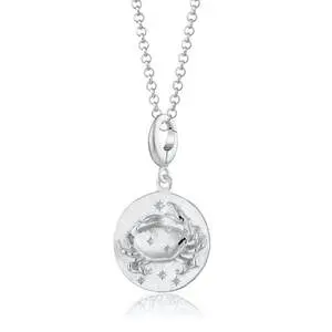 LILY CHARMED Sterling Cancer Zodiac Charm Necklace - Silver