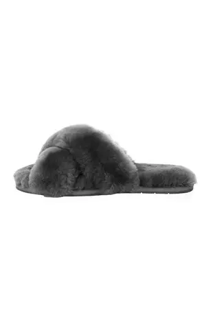 EVERAU AUSTRALIA Dove Crossover Slides - Grey