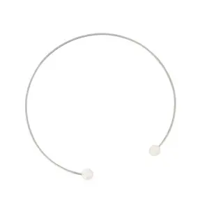 SILVER MOON Sterling Necklace With Pearl - Silver