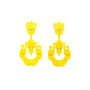 GISSA BICALHO Xangai Acrylic Earrings - Orange