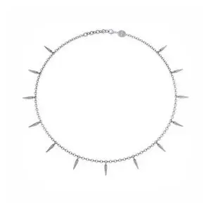 LINDA FIORE Horn Sterling Necklace