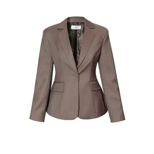 AGGI BY HALEWSKI Bonnie Melange Hourglass Shaped Blazer