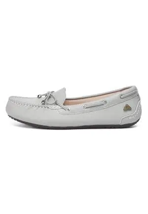 EVERAU AUSTRALIA Grebes Suede Leather Loafers - Grey