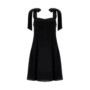 LITA COUTURE Ribbon-strap Flared Mini Dress