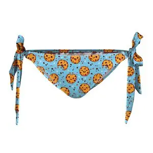 ALOHA FROM DEER Printed Bikini Bottom With Bows - Blue