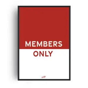 FANCLUB Members Only Giclee Art Print - Red