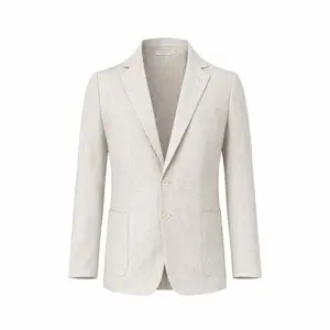 Haris Cotton Linen Blazer In Natural Color
