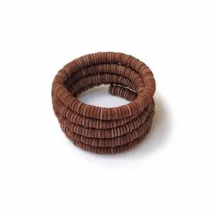 WAIWAI Continuous Coil Cuff Bracelet - Brown