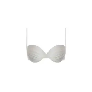 MONARCH Eva Pleated Balconette Bikini Top - White