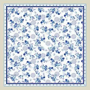 MARAETHRA Elements Silk Square Scarf - Blue