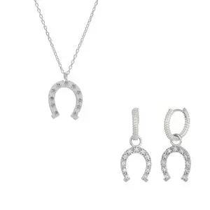 SPERO LONDON Sterling Horseshoe Jewelry Set - Silver