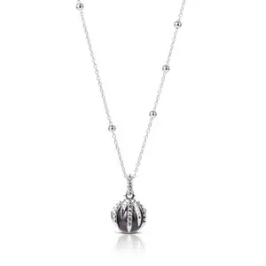 KASUN LONDON The Pearl & The Dragon Peacock Pearl Necklace - Silver
