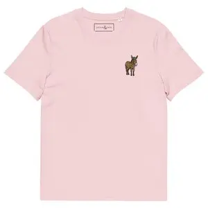 ANCHOR & CREW Cotton Smart Ass Actual Life Organic Cotton Embroidered T-shirt - Pink