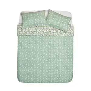 INARA Sage Bloom Bedding Set Super King - Green