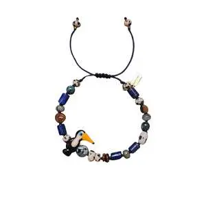 DESERT LOBBY Jane Beaded Bracelet - Blue/brown