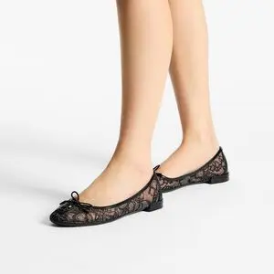 JIMMY CHOO Scarlett Lace Ballerina Flats