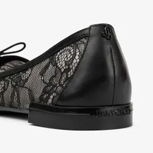 JIMMY CHOO Scarlett Lace Ballerina Flats