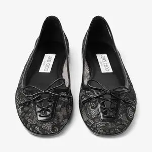 JIMMY CHOO Scarlett Lace Ballerina Flats