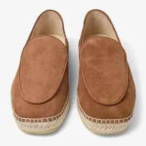 JIMMY CHOO Shenton Suede Espadrilles - Cigar