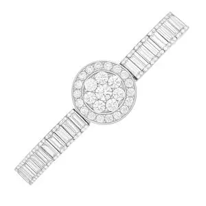 MAISON DE GALA Luna Circle Crystal Bracelet - Silver