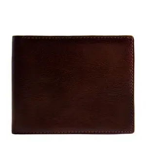 TIME RESISTANCE Leather Bifold Wallet Daniel - Brown