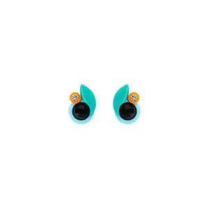 GISSA BICALHO Acrylic Petunia Earrings - Orange