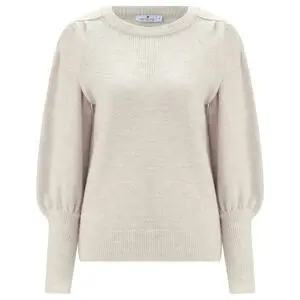 PERALUNA Shirred Shoulder Pullover