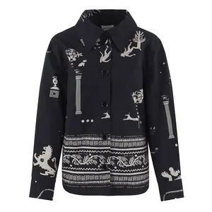 KLEMENTS Ottoline Jacket In Ancient Hearts Print