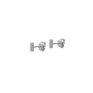 A WEATHERED PENNY Bar Stud Earrings - Silver