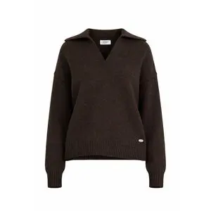 LOOM ARCHIVES Loom Knit Collared Sweatshirt