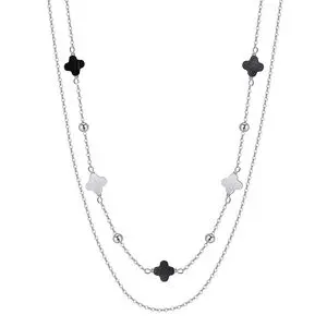 SHADED THE LABEL Roisin Shell Layered Necklace - Silver